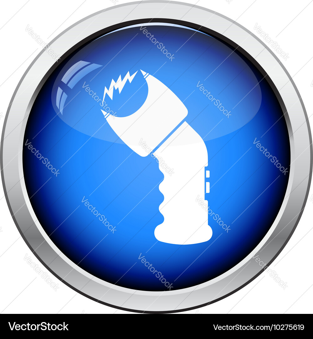 Police stun gun icon Royalty Free Vector Image