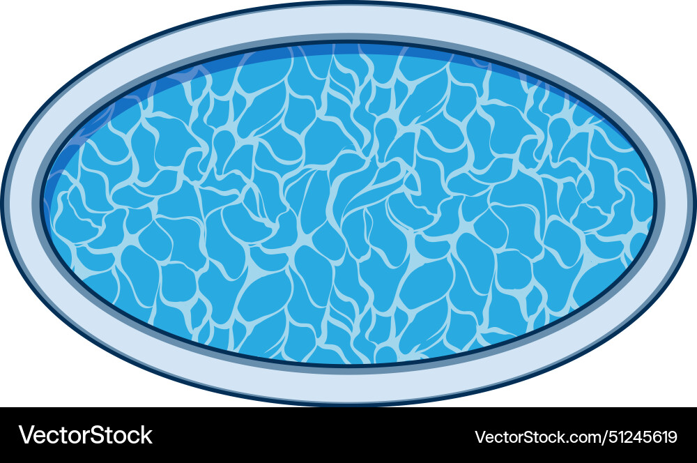 Resort top view pool cartoon Royalty Free Vector Image