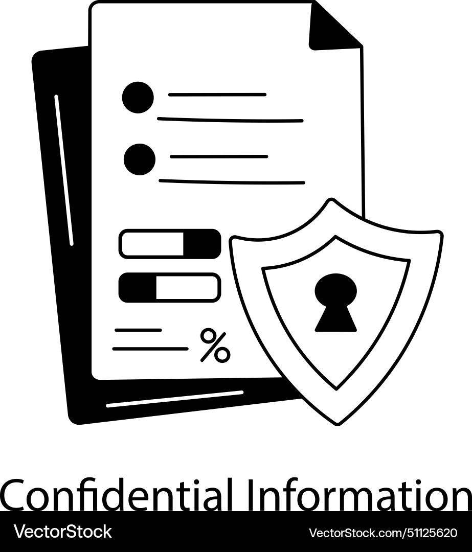 Confidential information Royalty Free Vector Image