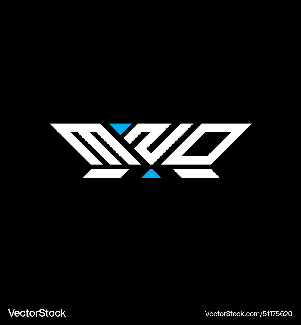 Mno letter logo design mno simple and modern logo Vector Image