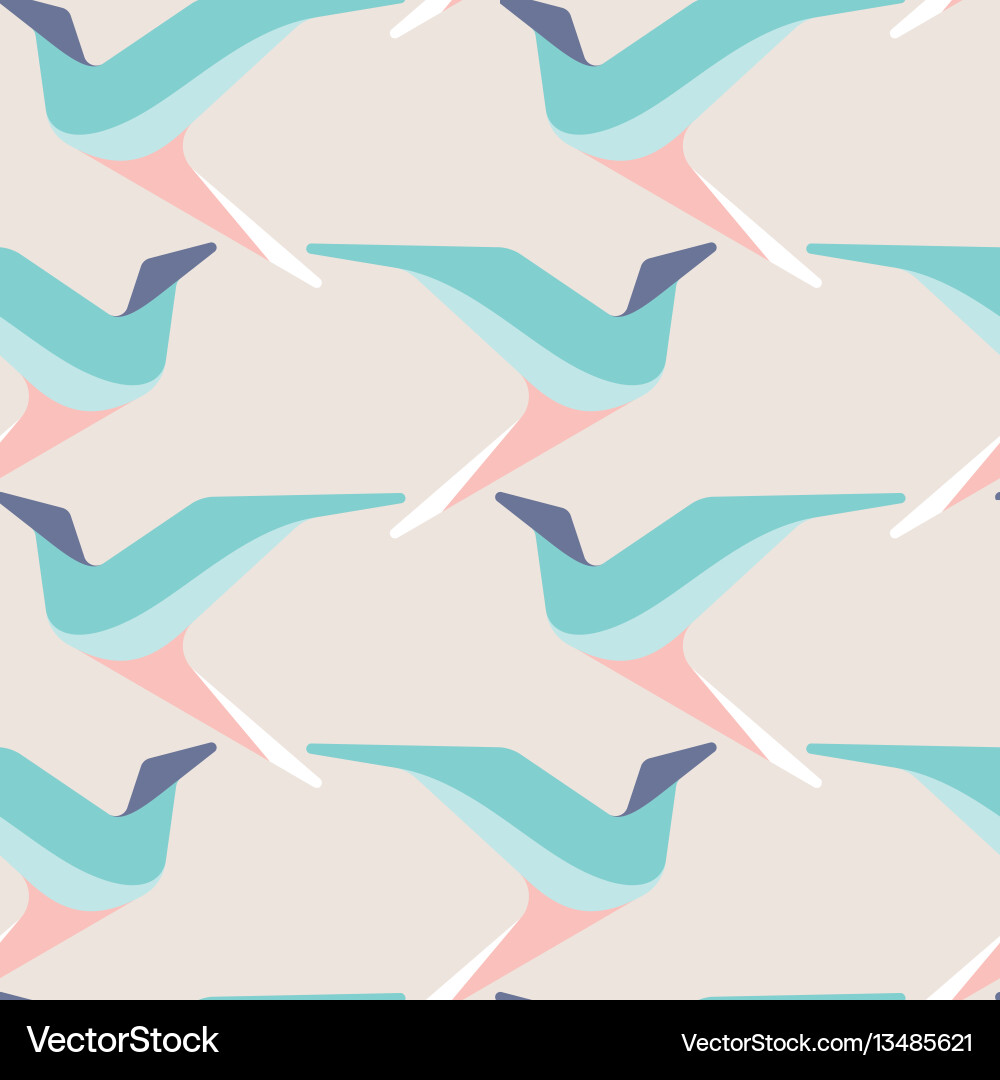 Colorful Bird Pattern Royalty Free Vector Image