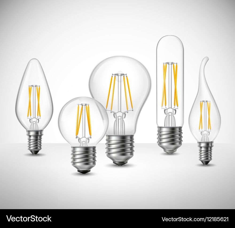 Light Bulb Filament Vector