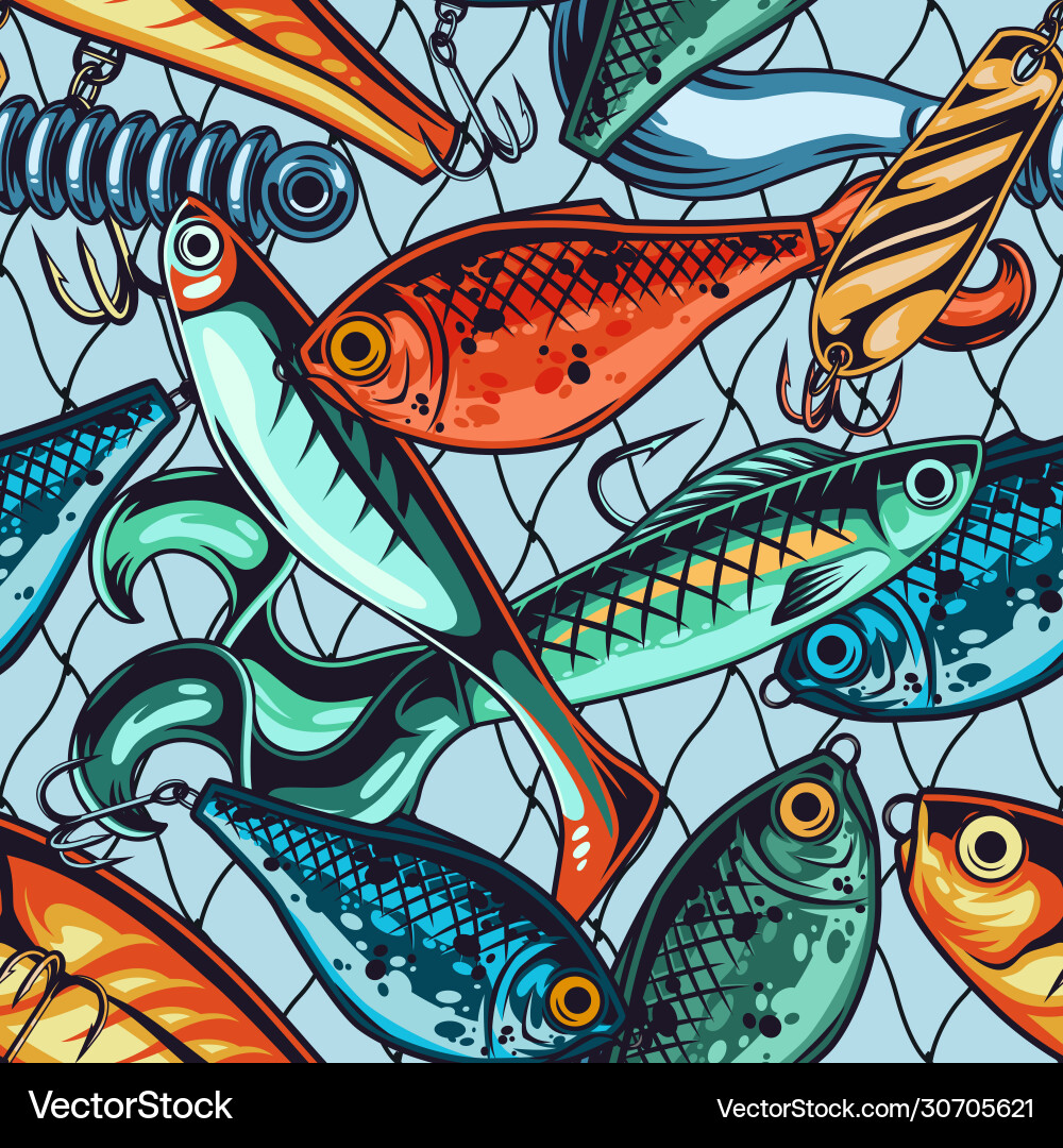 Lures Seamless Vector Images (over 1,000)