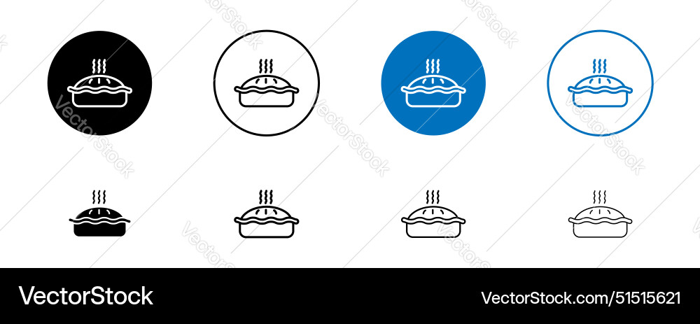 Pie icon Royalty Free Vector Image - VectorStock
