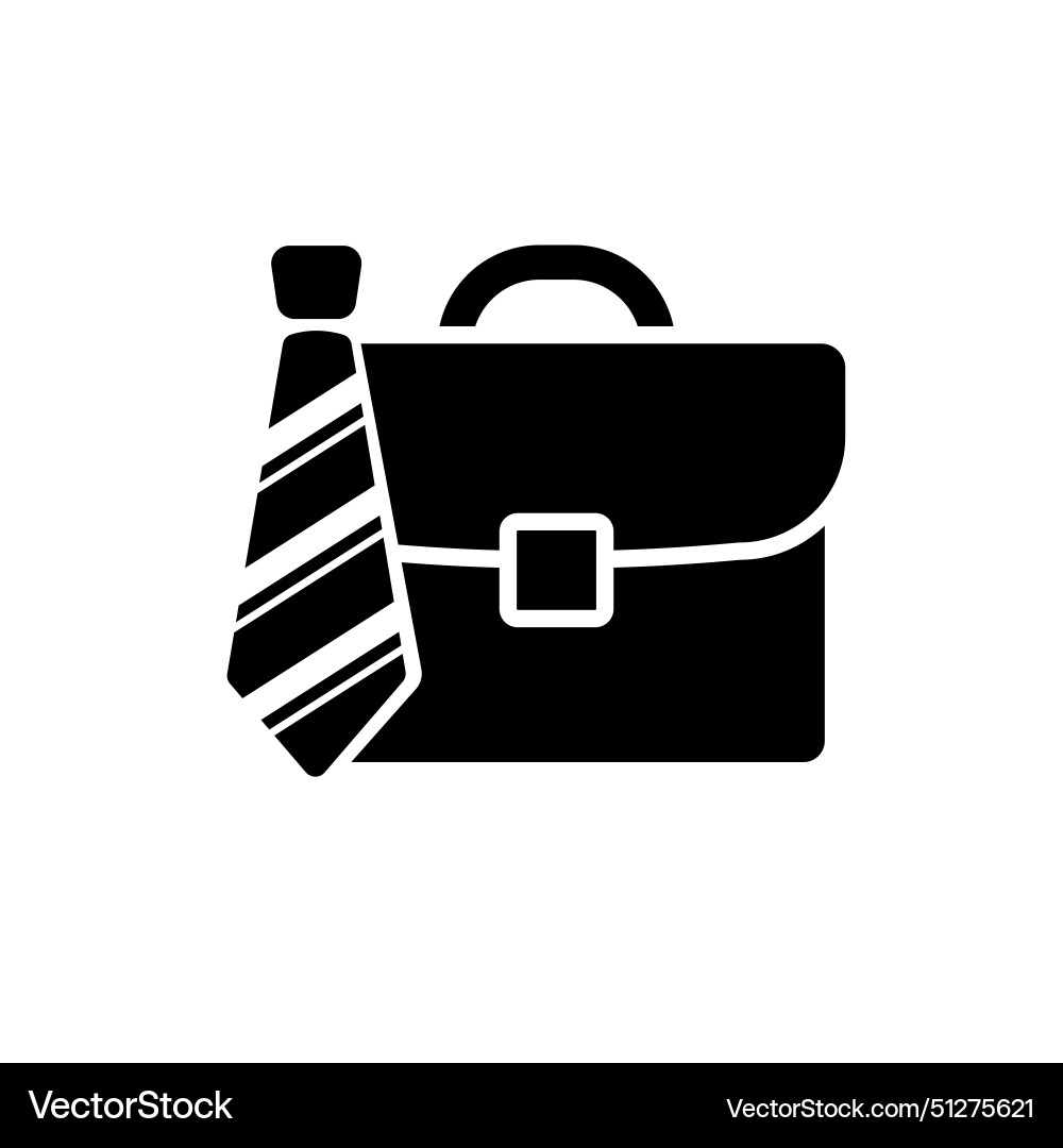 Tie and biefcase icon symbol of office work Vector Image
