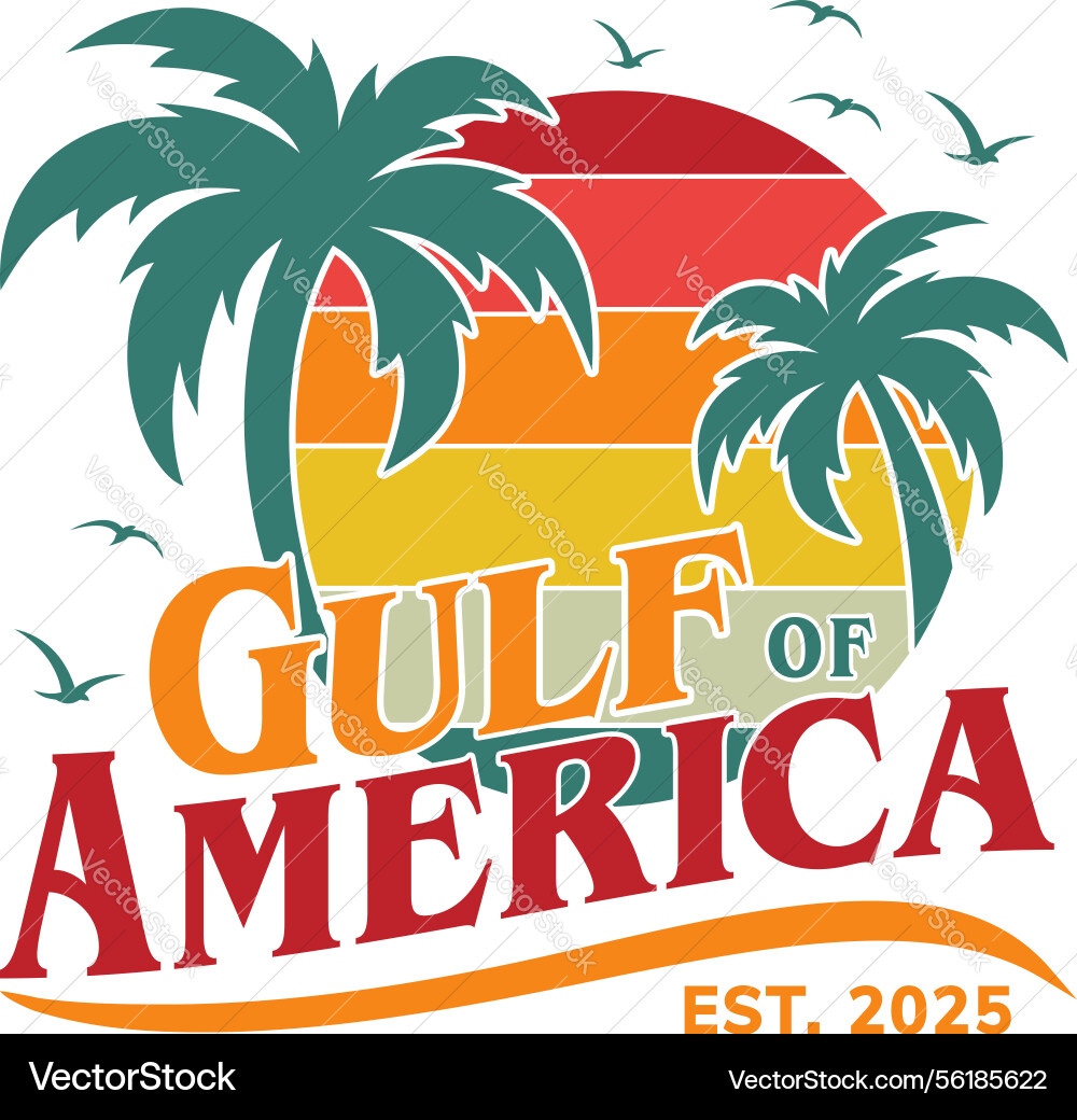 Gulf of america Royalty Free Vector Image - VectorStock