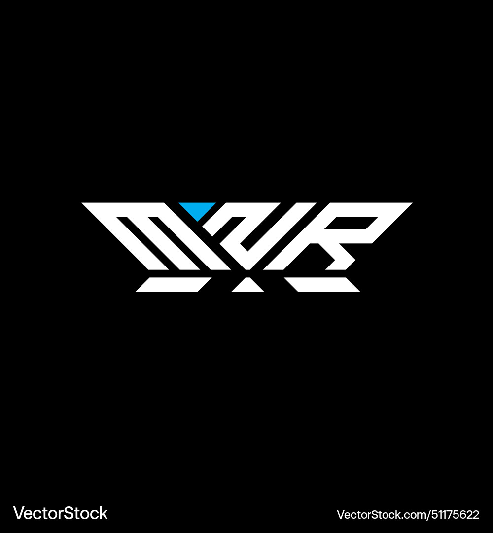 Mnr letter logo design simple and modern Vector Image