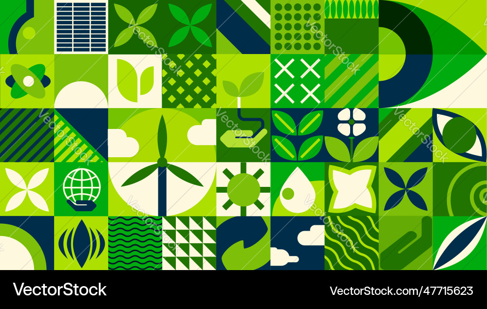 Abstract Green Energy Pattern Royalty Free Vector Image
