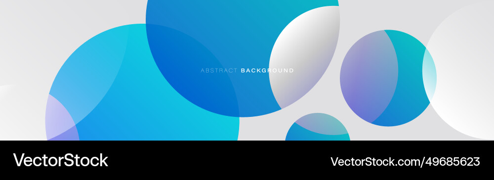 Geometric Blue Circle Background Royalty Free Vector Image