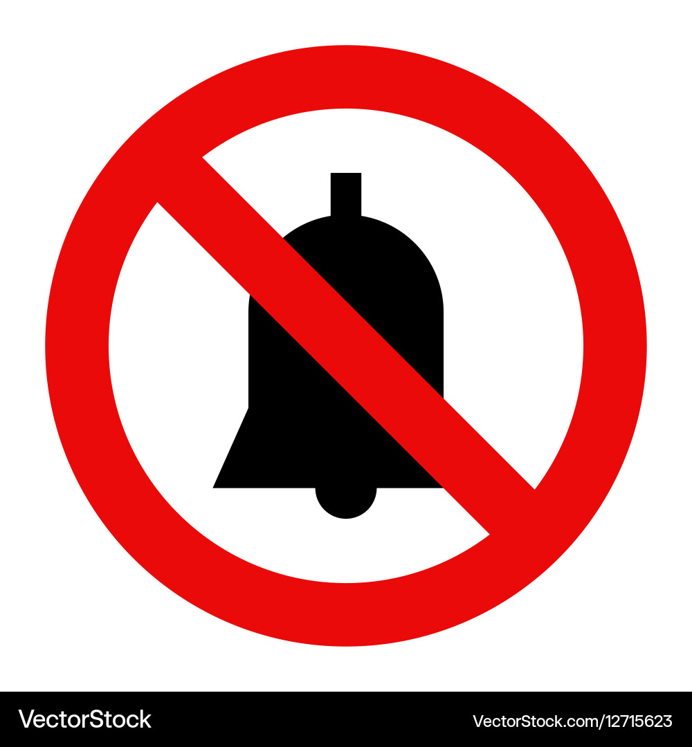 No noise sign Royalty Free Vector Image - VectorStock