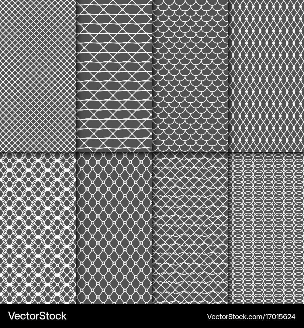 Cloth seamless patterns fabric net Royalty Free Vector Image