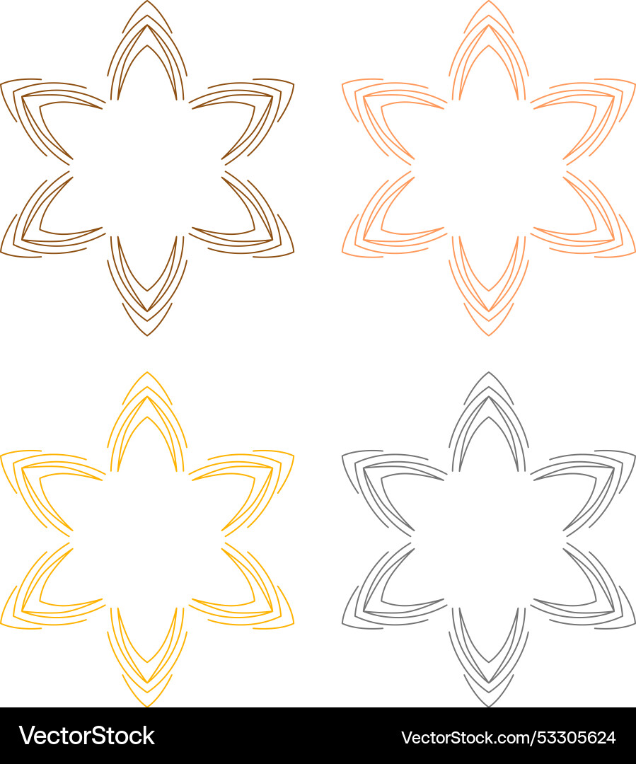 Luxury colorful ornamental collection Royalty Free Vector