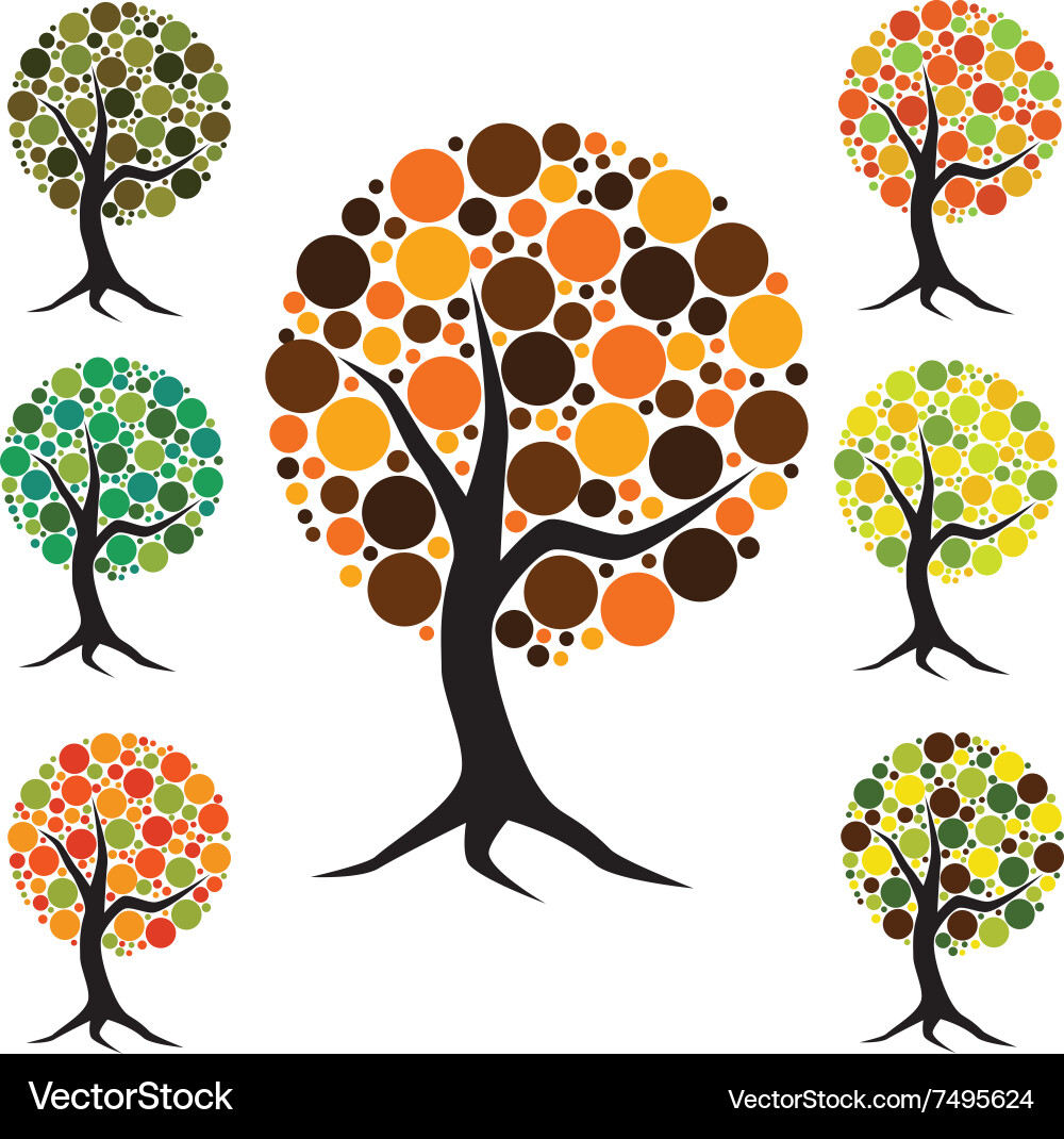 Trees Royalty Free Vector Image - VectorStock