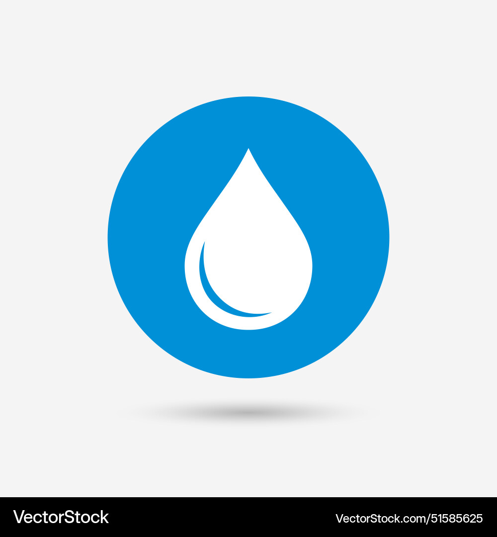 Water drop sign symbol or tear Royalty Free Vector Image