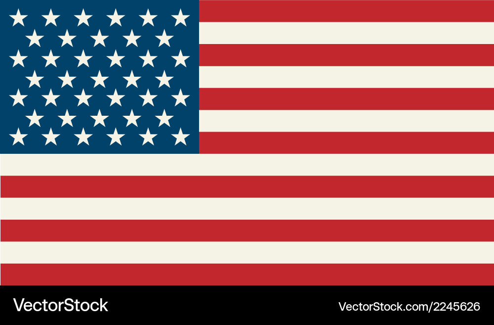 American flag Royalty Free Vector Image - VectorStock