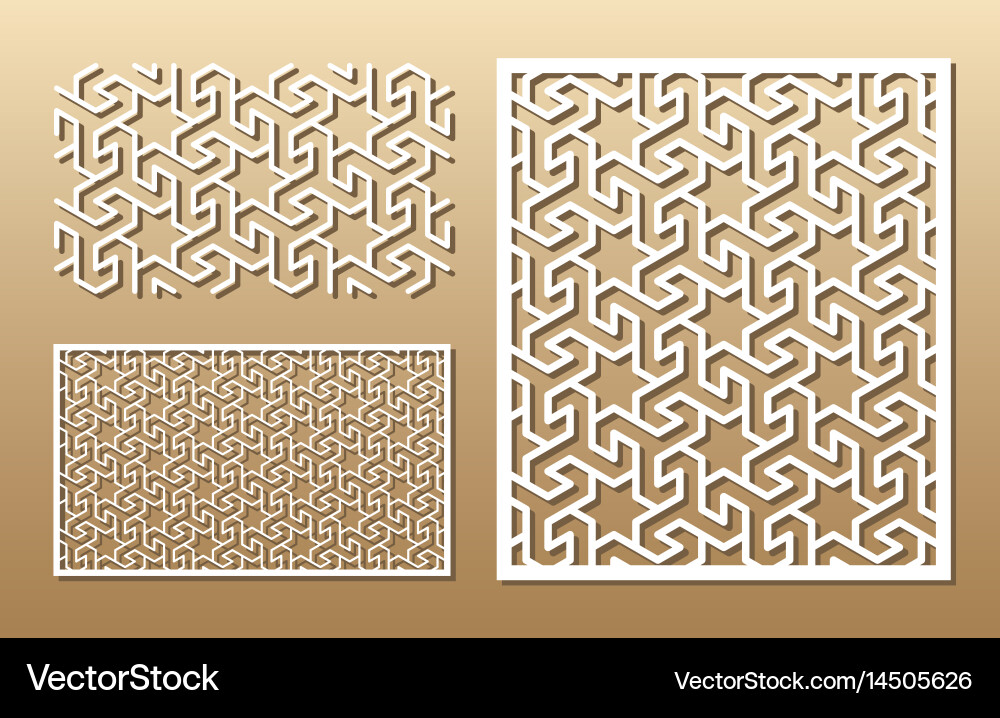 Laser cut panel Royalty Free Vector Image - VectorStock