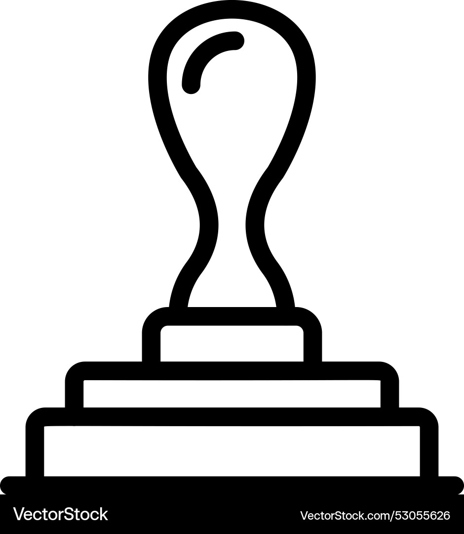 Rubber stamp icon design Royalty Free Vector Image