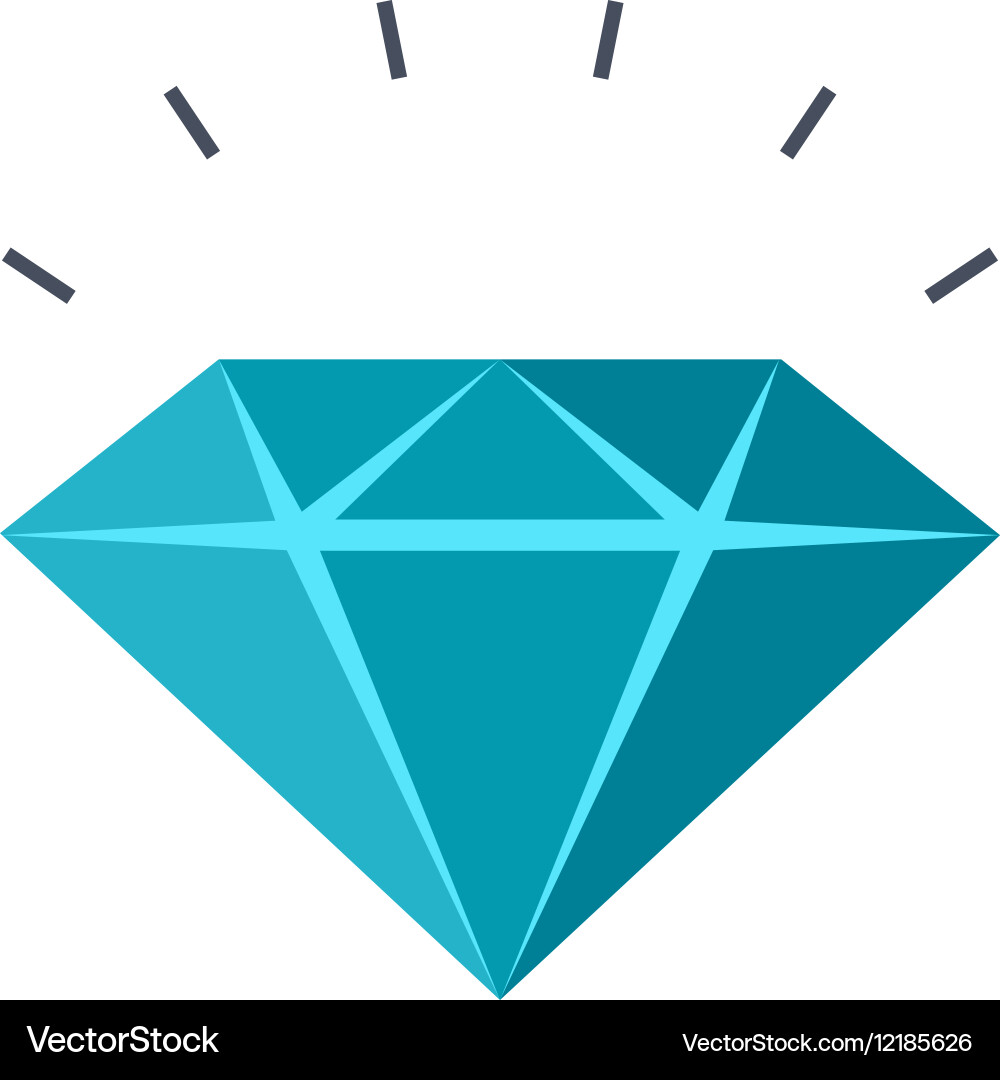 Sparkling diamond icon Royalty Free Vector Image