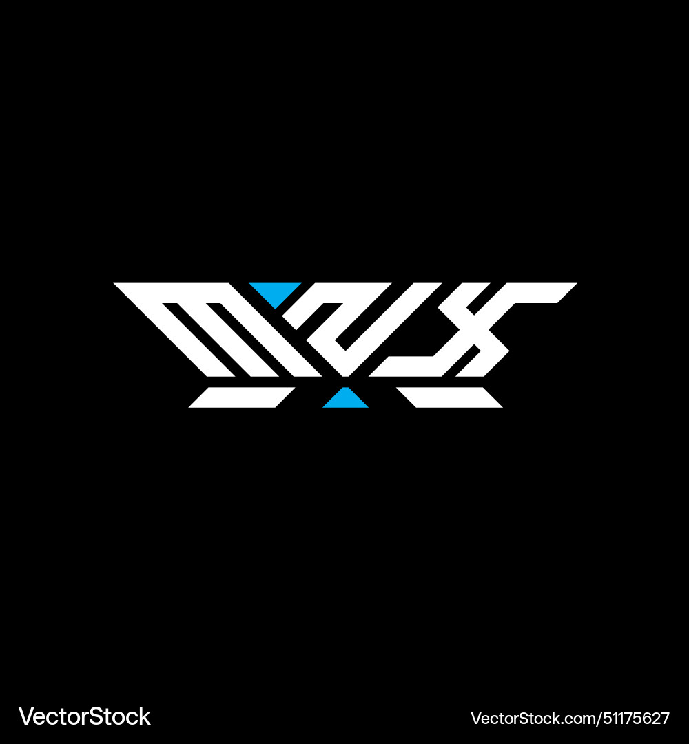 Mnx letter logo design mnx simple and modern logo Vector Image