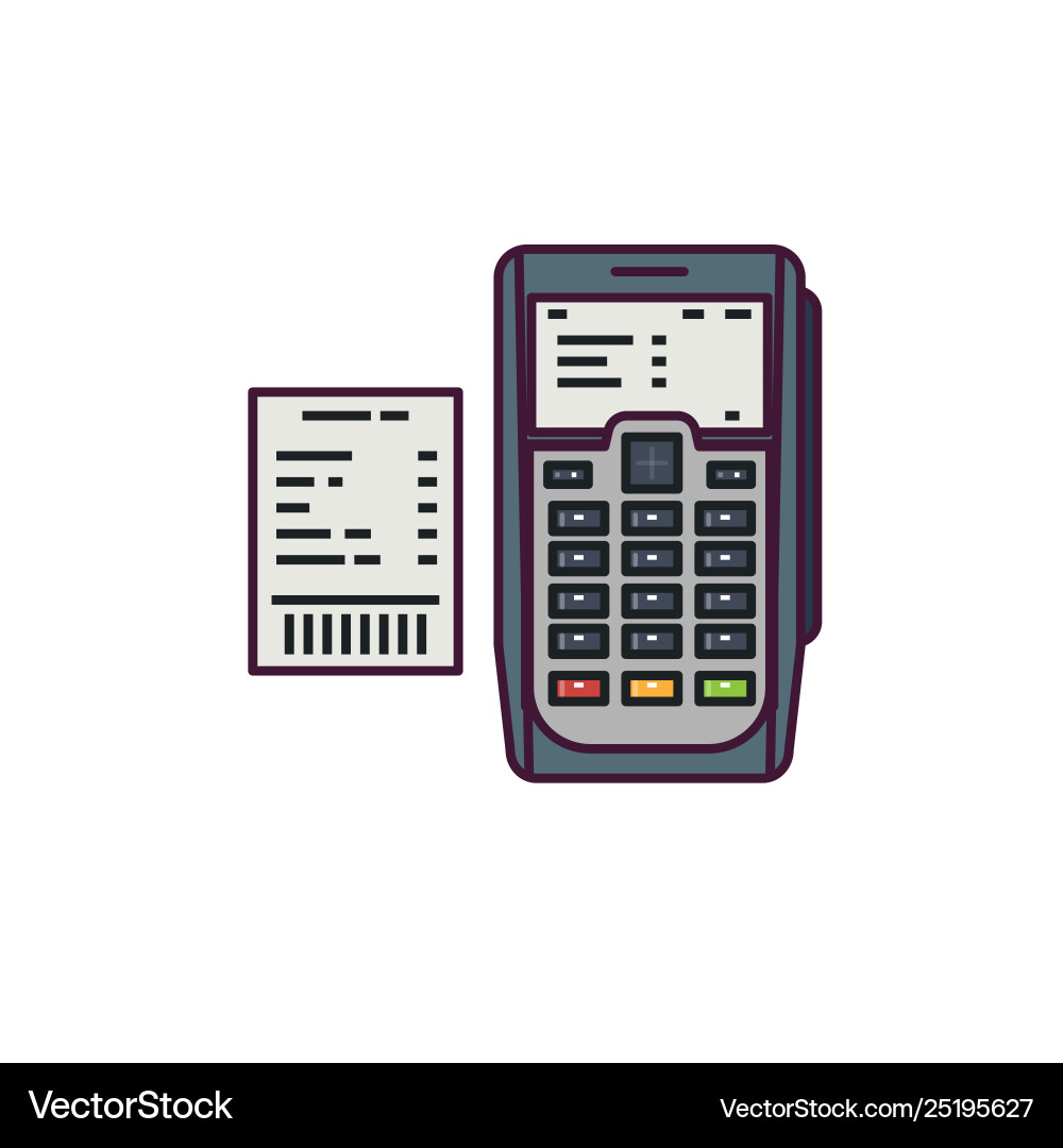 Payment machine Royalty Free Vector Image - VectorStock