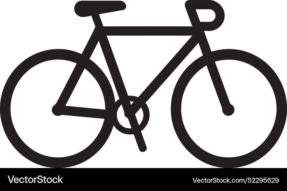 Ink sketch spin black bike stylized cycle Vector Image