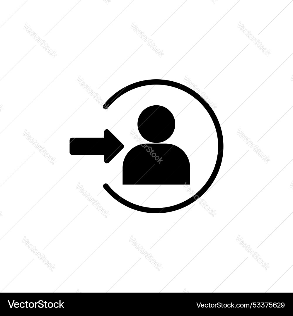Login icon set account member access symbol Vector Image