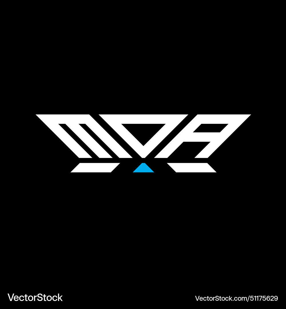 Moa letter logo design moa simple and modern logo Vector Image