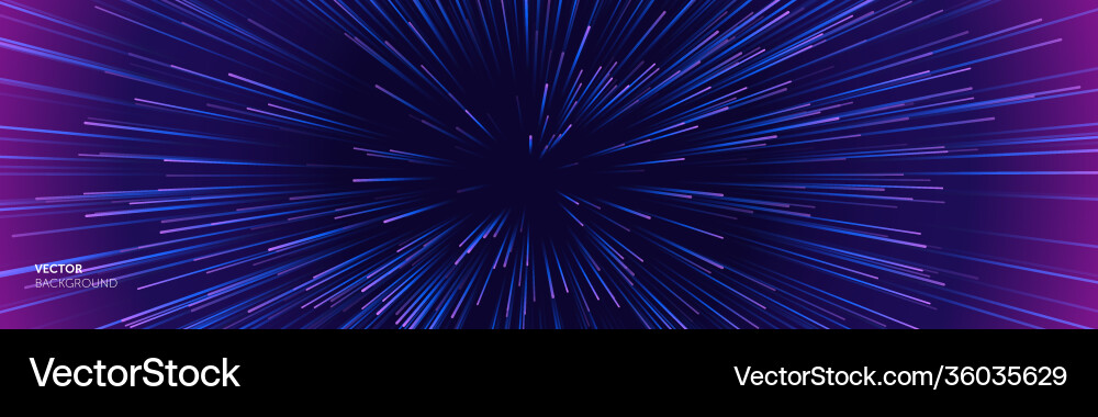 Space speed background light warp and galaxy Vector Image