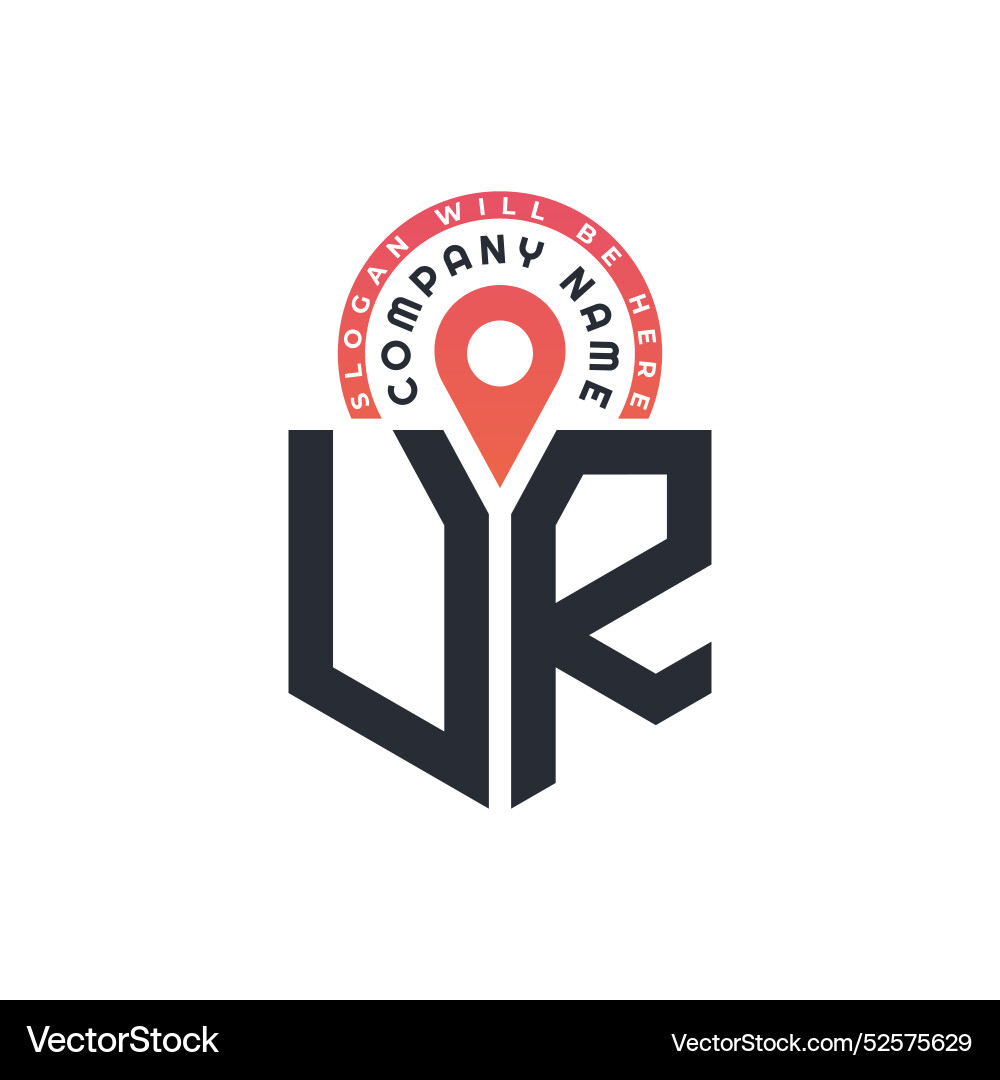 Ur location logo design for human resources Vector Image