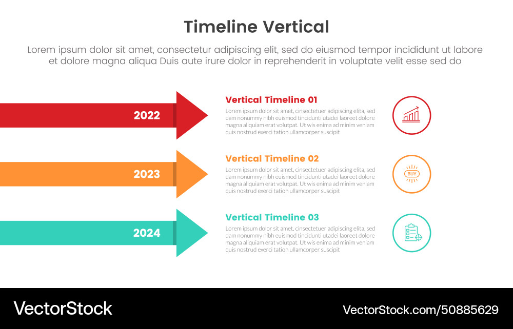 Vertical timeline milestone infographic template Vector Image