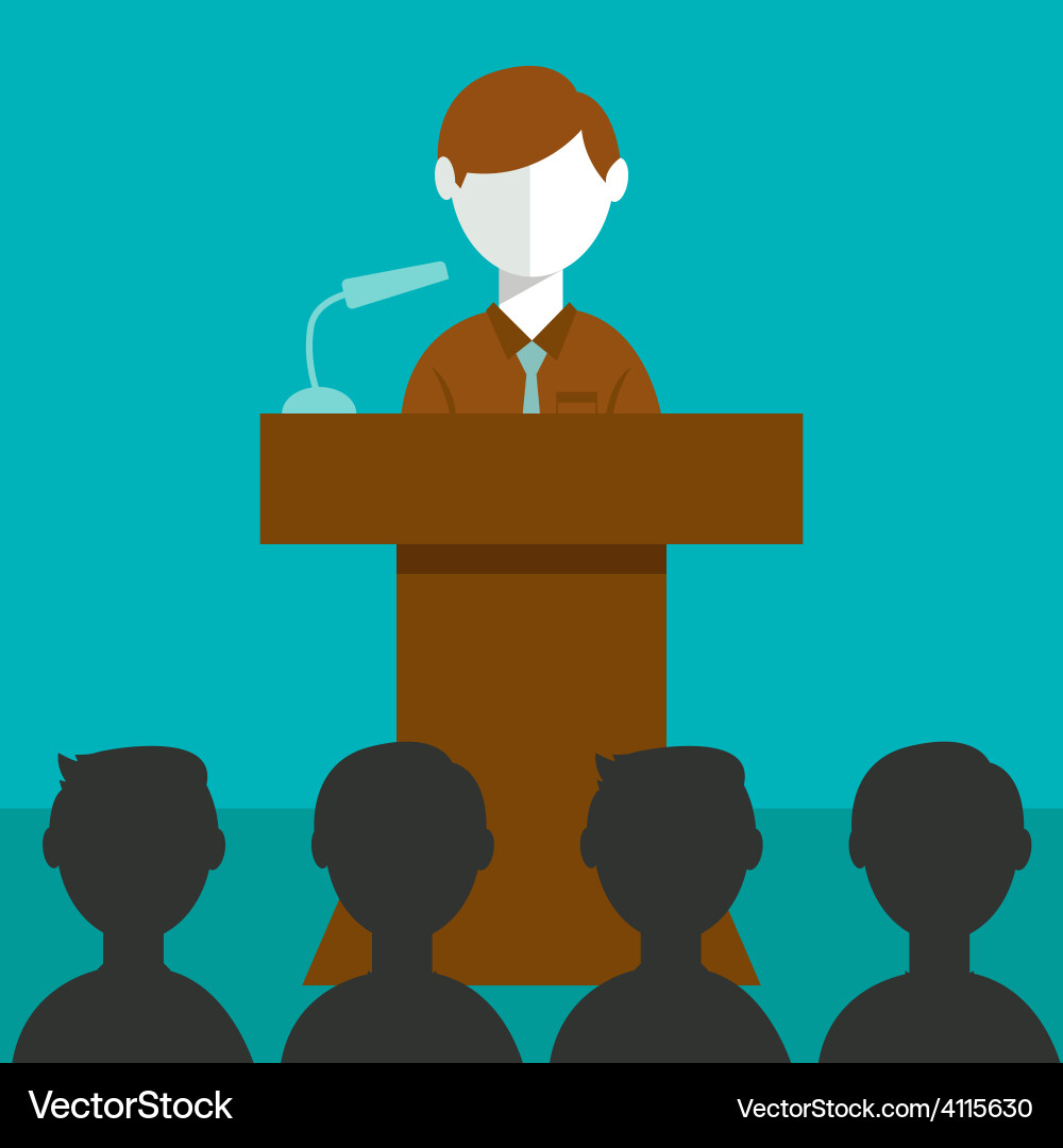 Conference meeting Royalty Free Vector Image - VectorStock