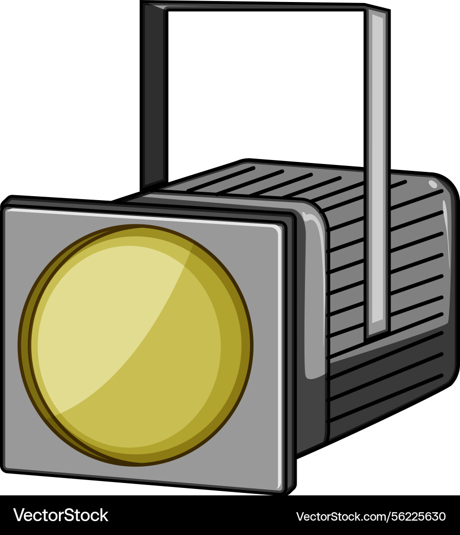 Drama spotlight stage cartoon Royalty Free Vector Image