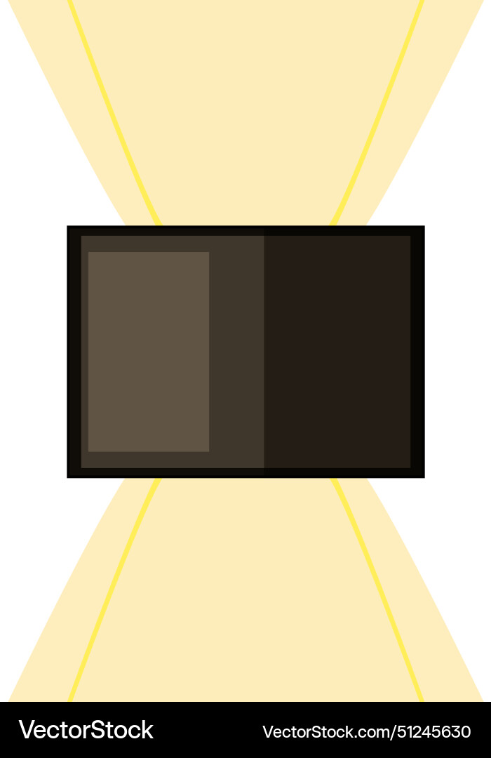 Shadow wall lamp cartoon Royalty Free Vector Image