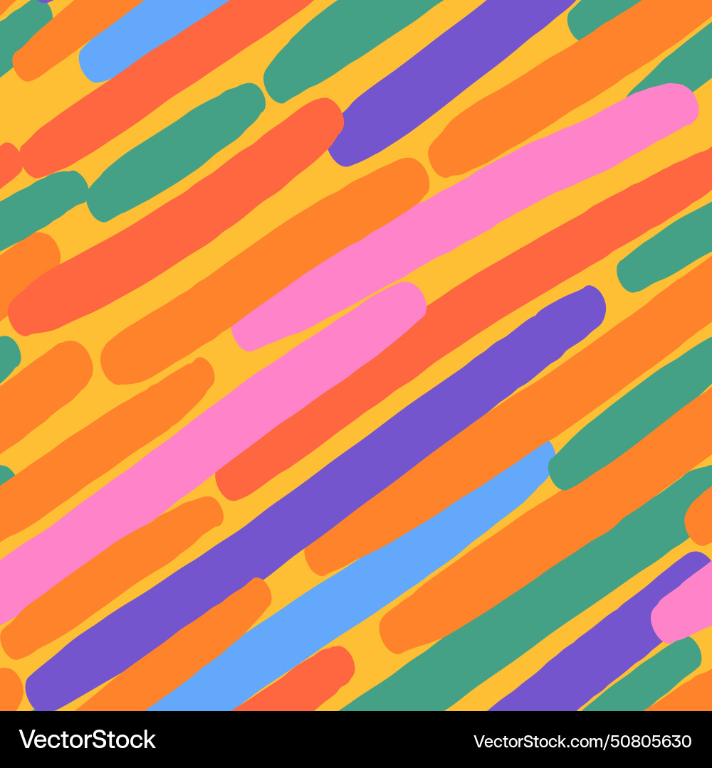 Various diagonal lines and stripes doodle thick Vector Image