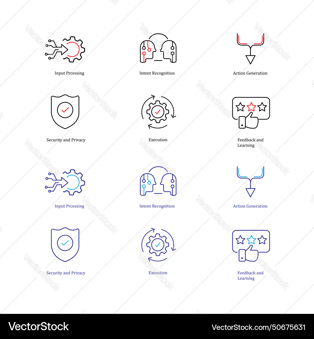 Action Transformer Symbol Pack Design Enhance Vector Image