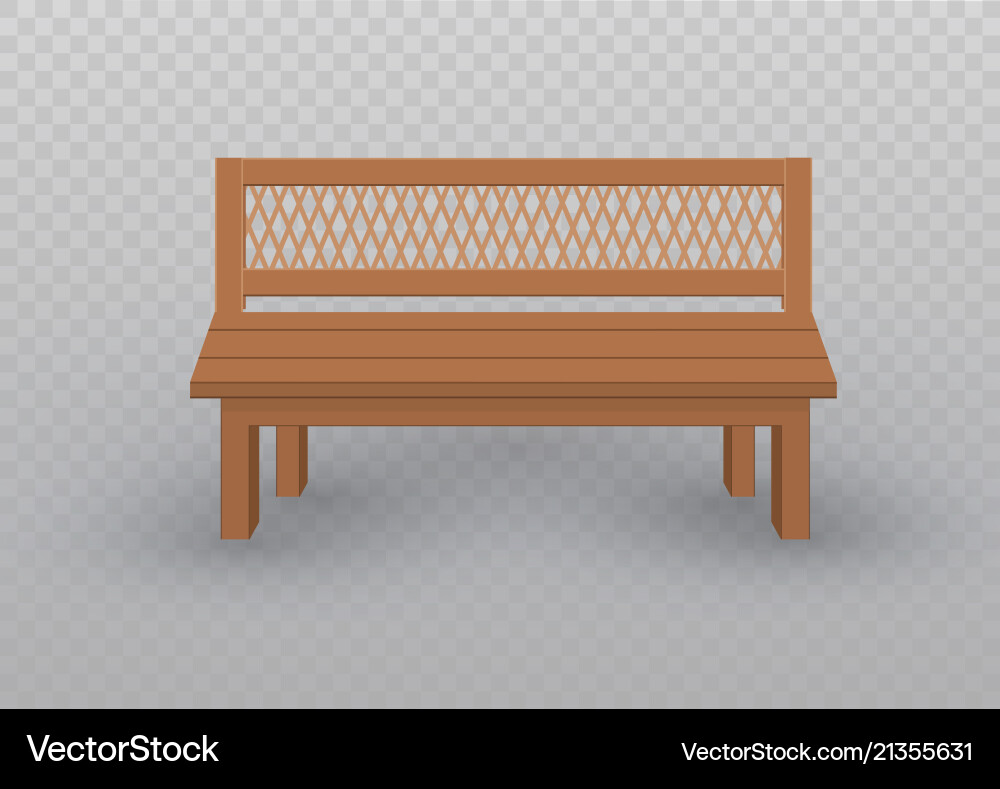 Benches isolated on white background Royalty Free Vector