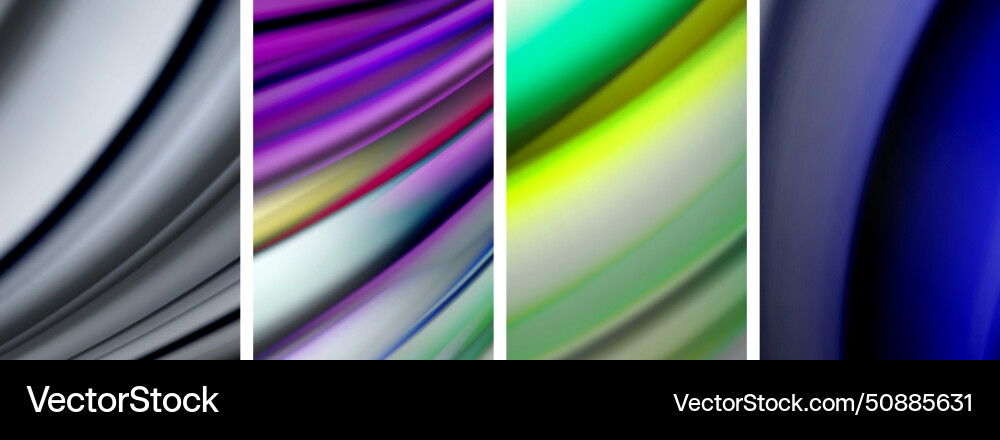 Blurred color line backgrounds Royalty Free Vector Image