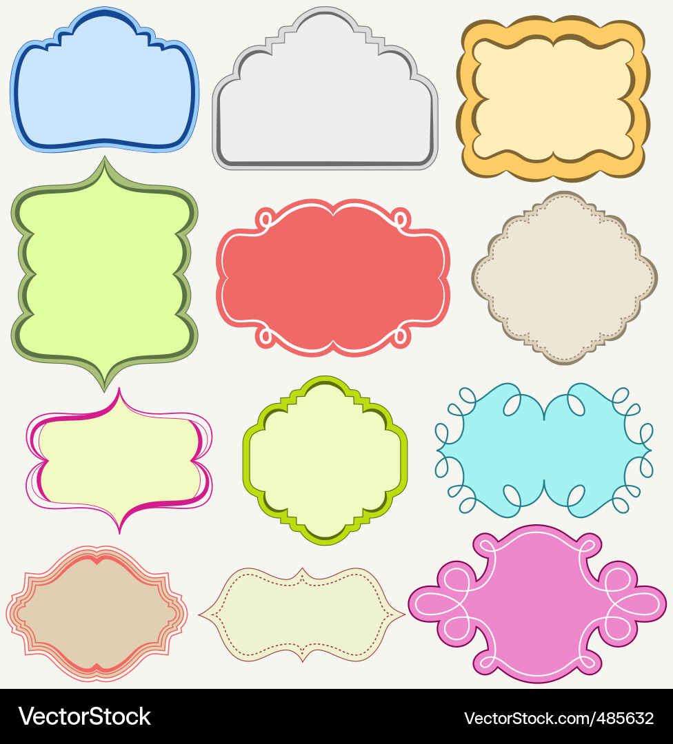 Decorative Frames Collection Royalty Free Vector Image