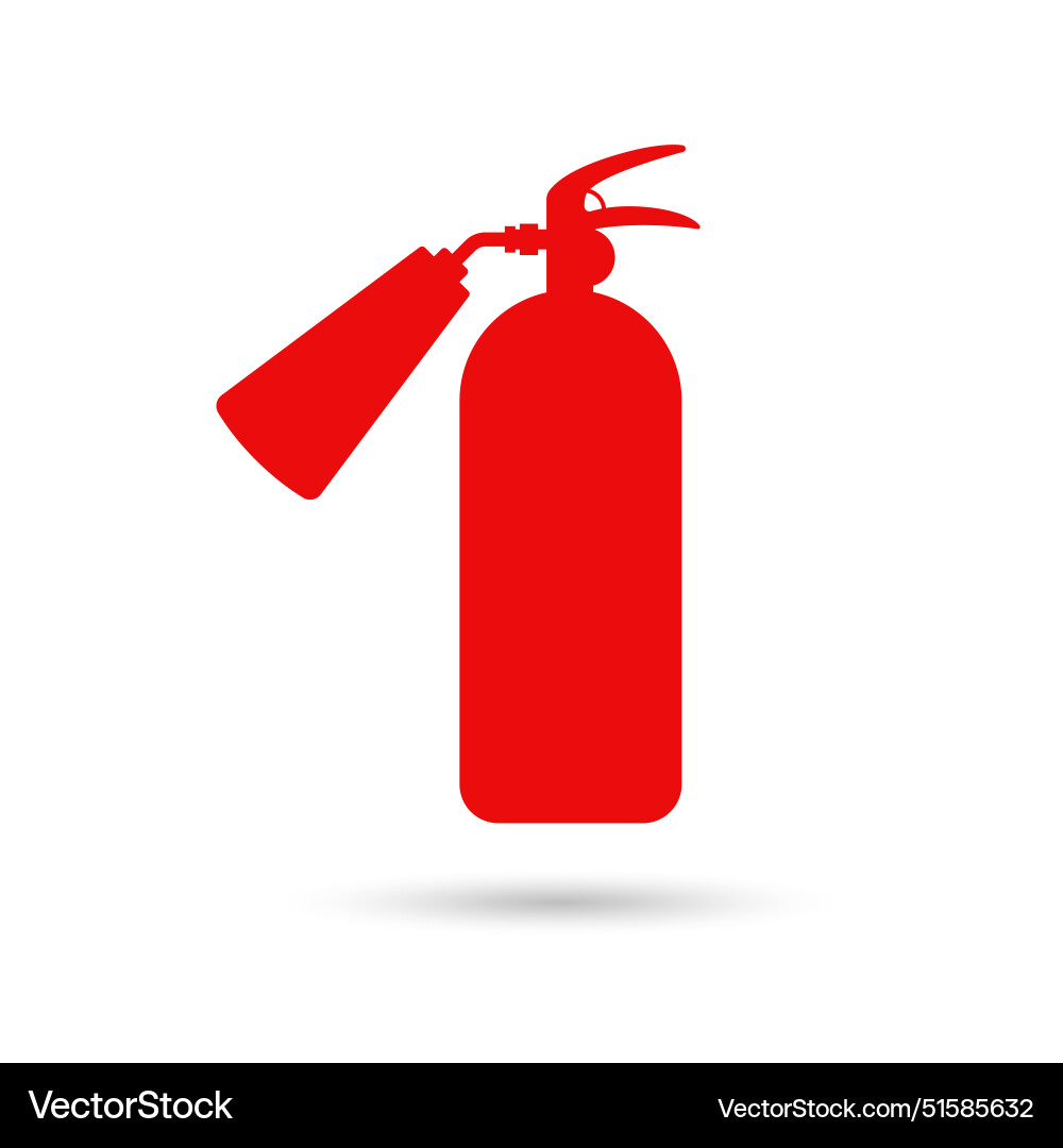 Fire extinguisher icon on white background Vector Image