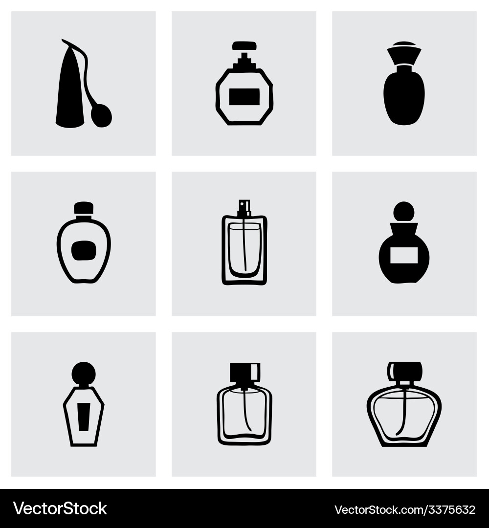 Perfume Icon Set - Bottle Collection Royalty Free Vector