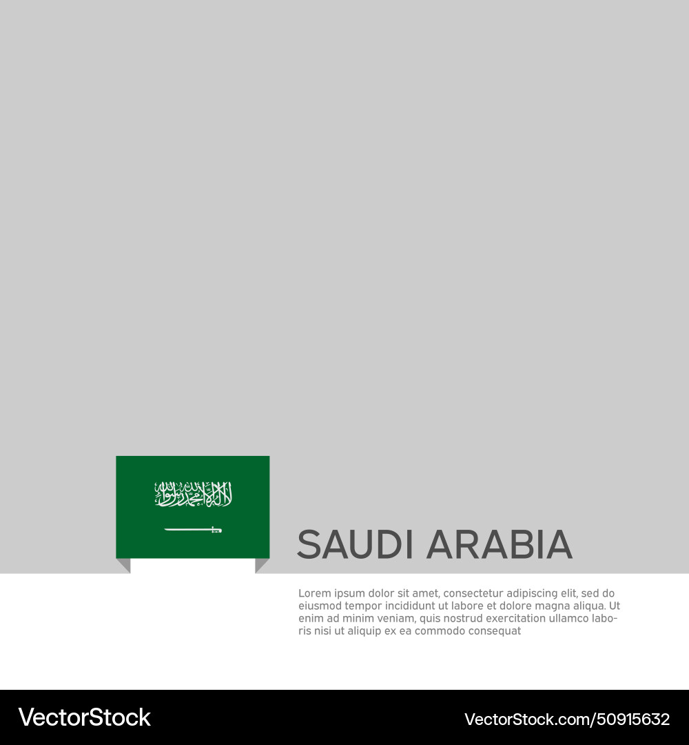 Saudi arabia flag background state patriotic Vector Image