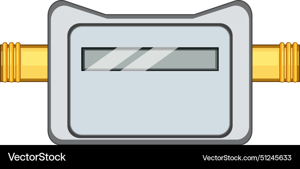 Natural water gas meter cartoon Royalty Free Vector Image