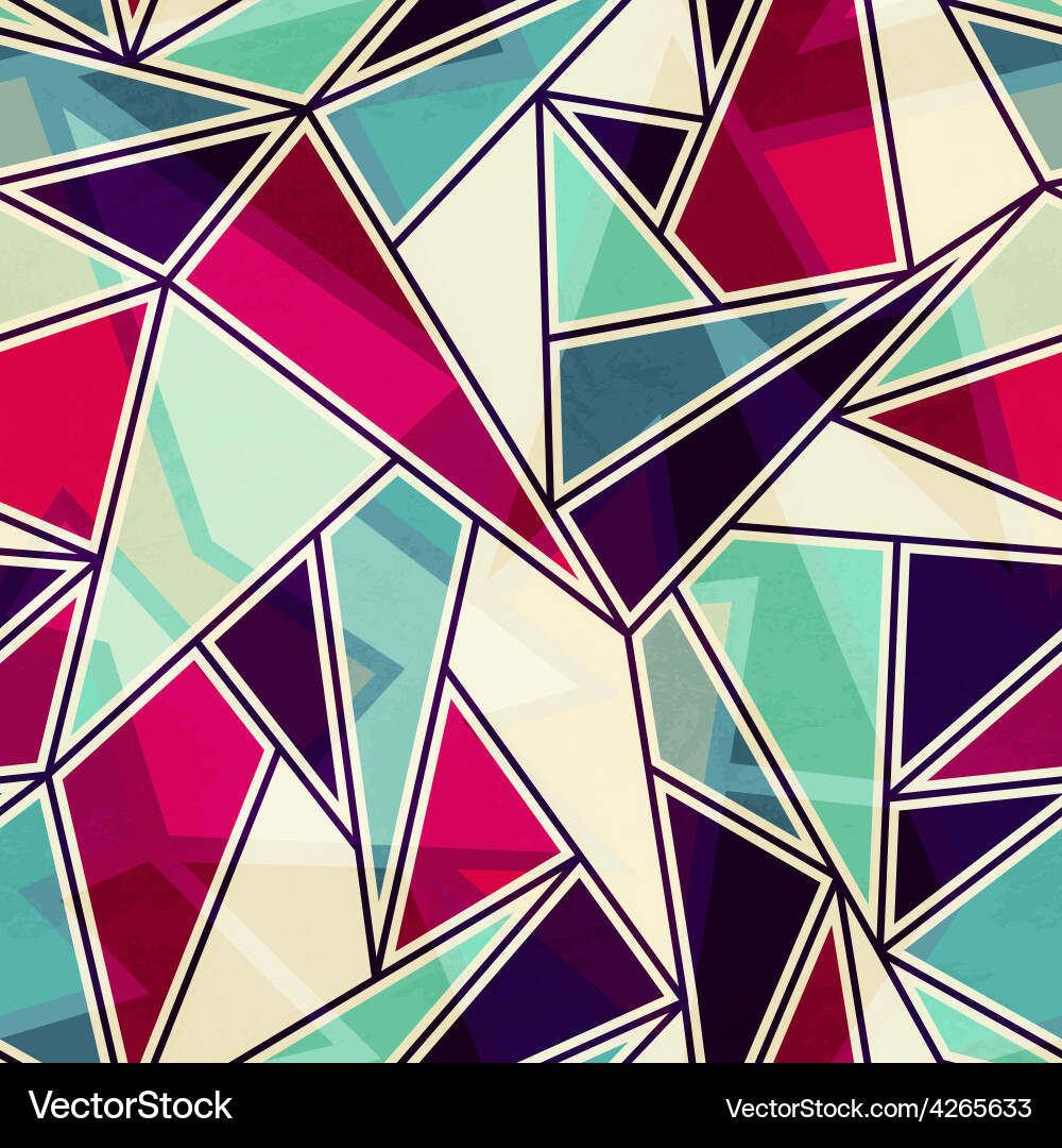 Triangle mosaic seamless pattern Royalty Free Vector Image Triangle mosaic seamless pattern Royalty Free Vector Image