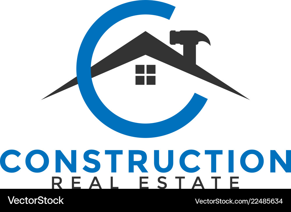 Construction home logo icon design template Vector Image