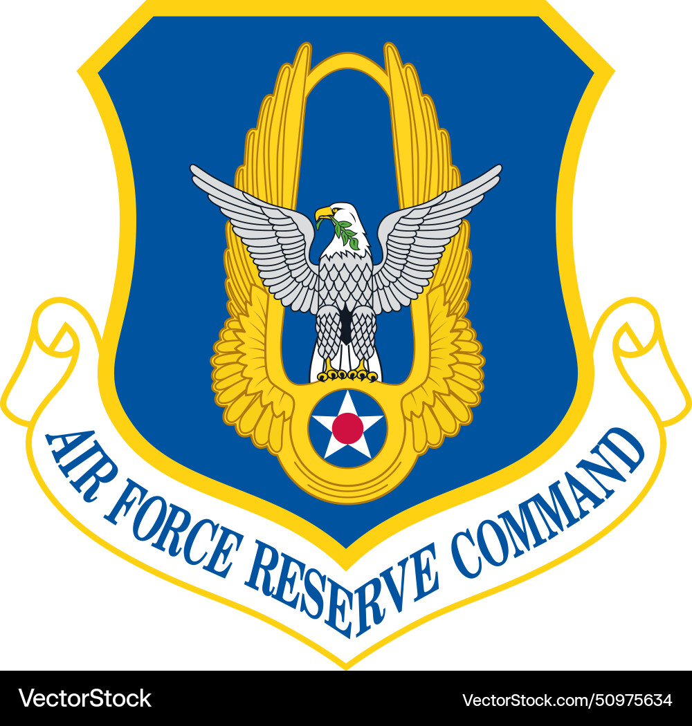 Emblem of the us air force reserve command Vector Image