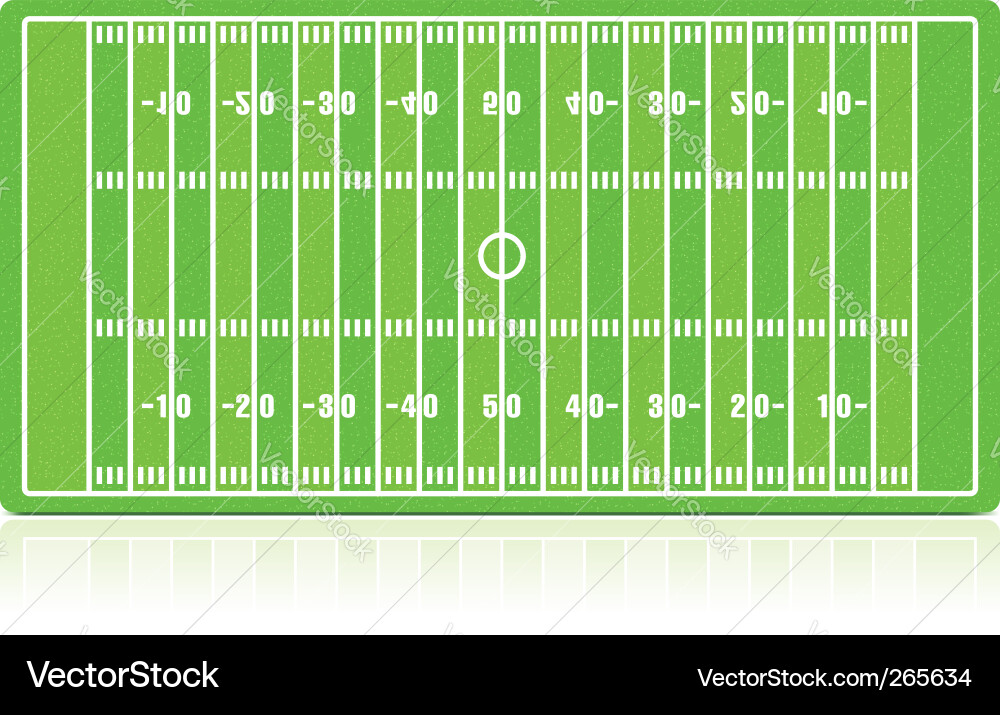 Football Field Royalty Free Vector Image - VectorStock