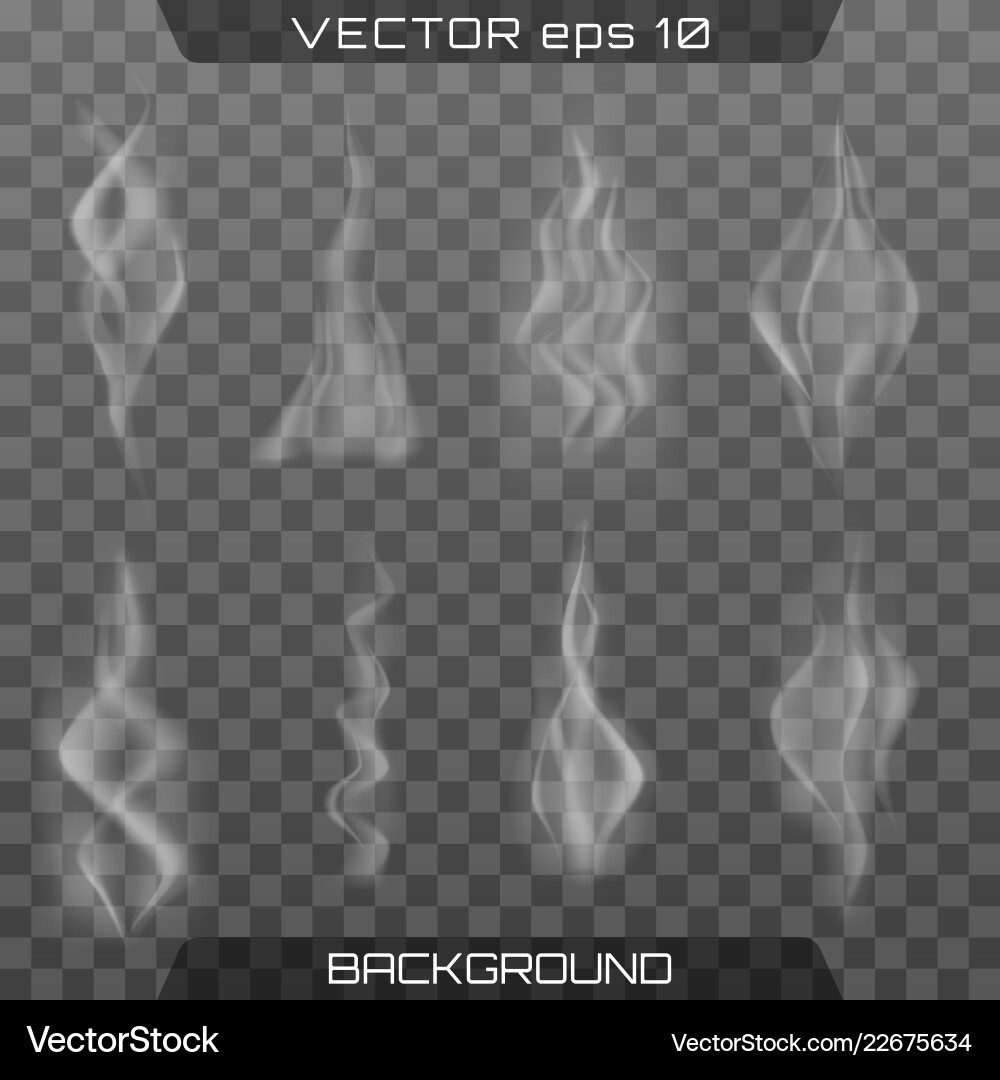 Smoke collection Royalty Free Vector Image - VectorStock