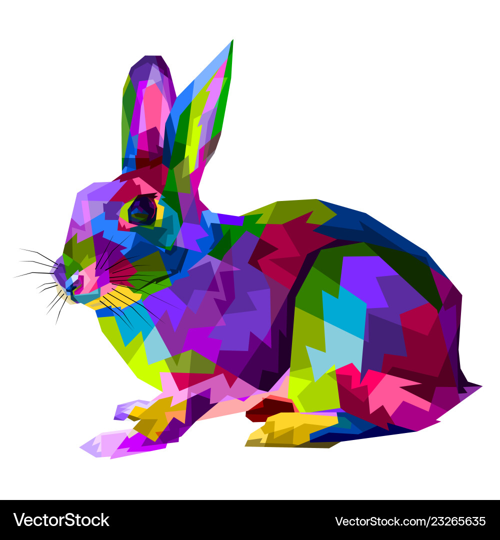 Rabbit Bunny Polygon Vector Images (over 230)