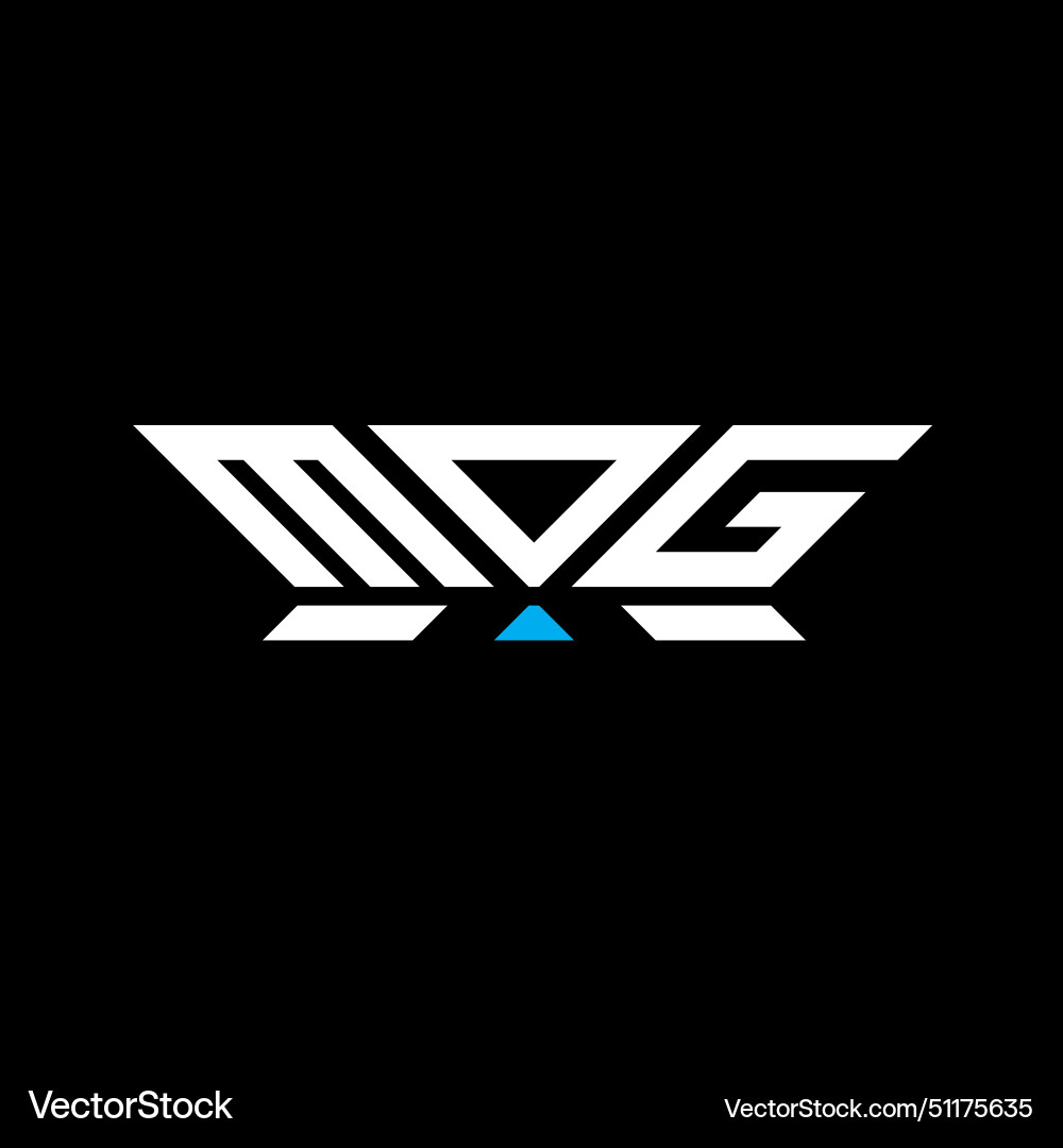 Mog letter logo design mog simple and modern logo Vector Image