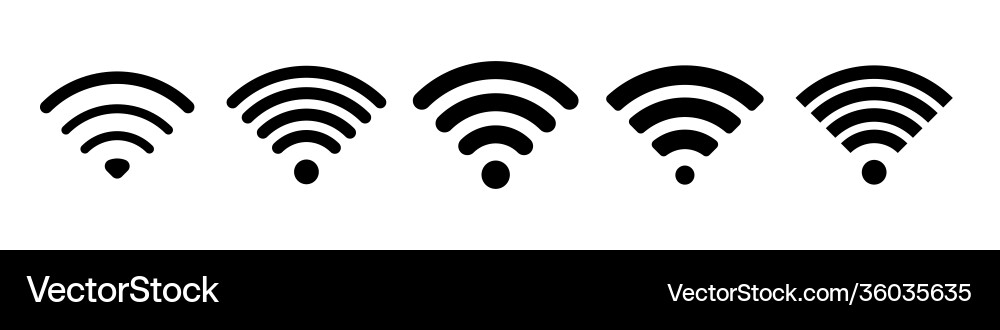 Wi-Fi Signal Icon Royalty Free Vector Image - VectorStock